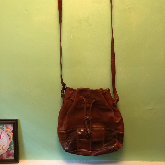 Bags | Shades Of Brown Drawstring Shoulder Bag | Poshmark